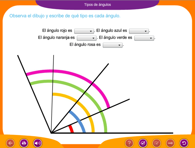 LA MINA .... 3º de PRIMARIA: TIPOS DE ÁNGULOS