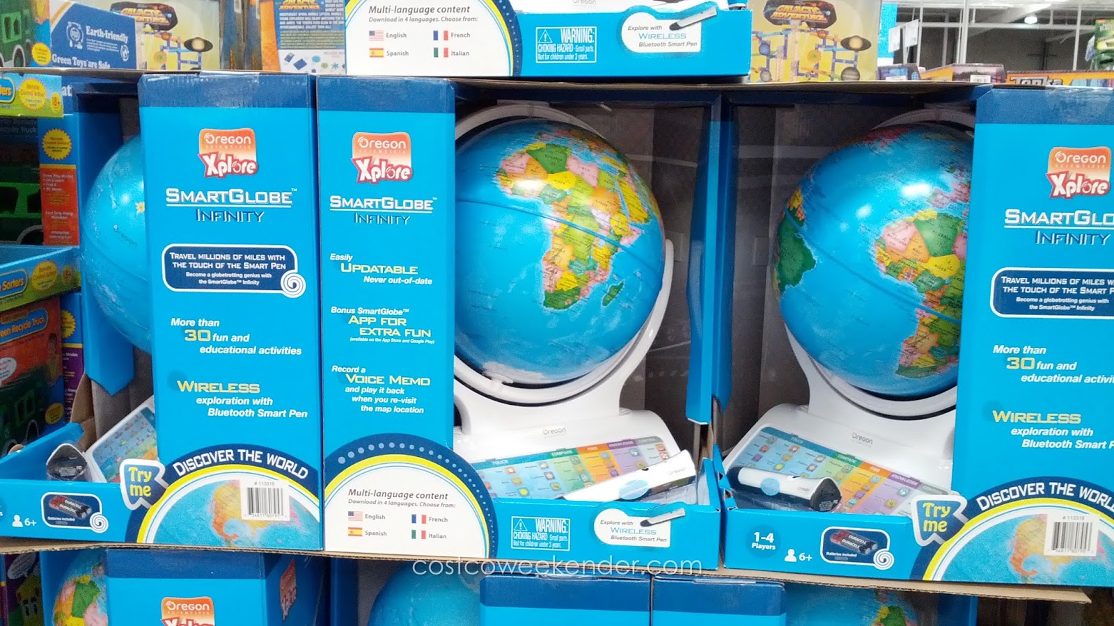 Oregon Scientific Xplore SmartGlobe Infinity Interactive Globe | Costco ...