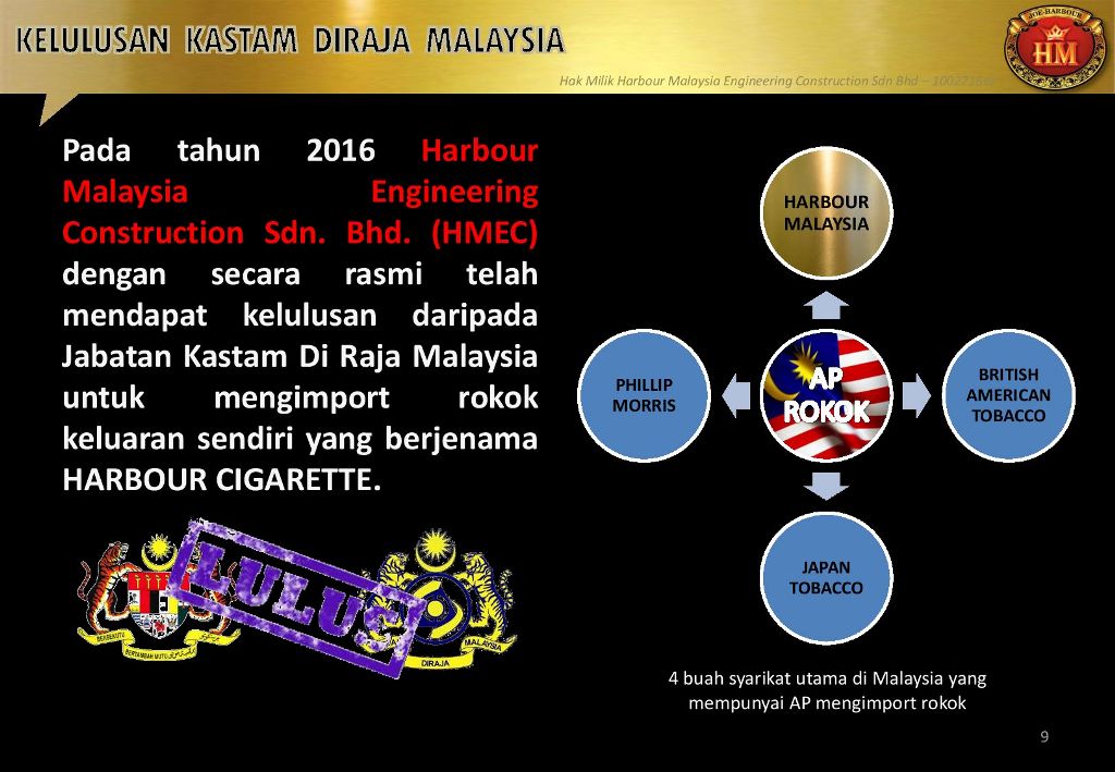 Produk Rokok Harbour - Harbour Malaysia Group HMG2U