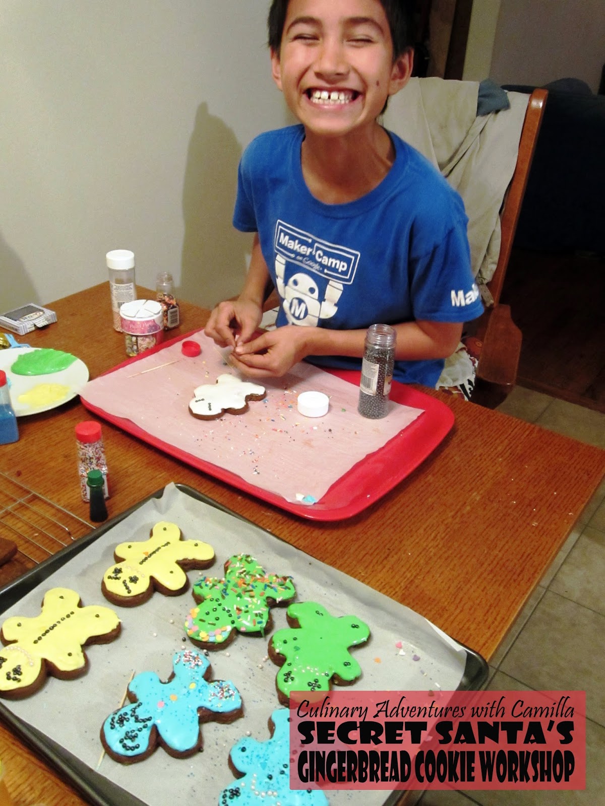 Royal Icing in Secret Santa's Gingerbread Cookie Workshop