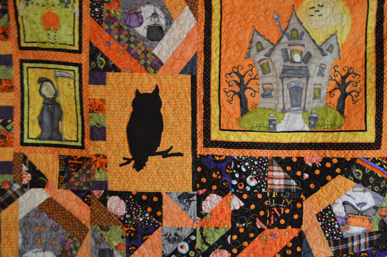 Beehive Quilts: Scary Halloween Quilt