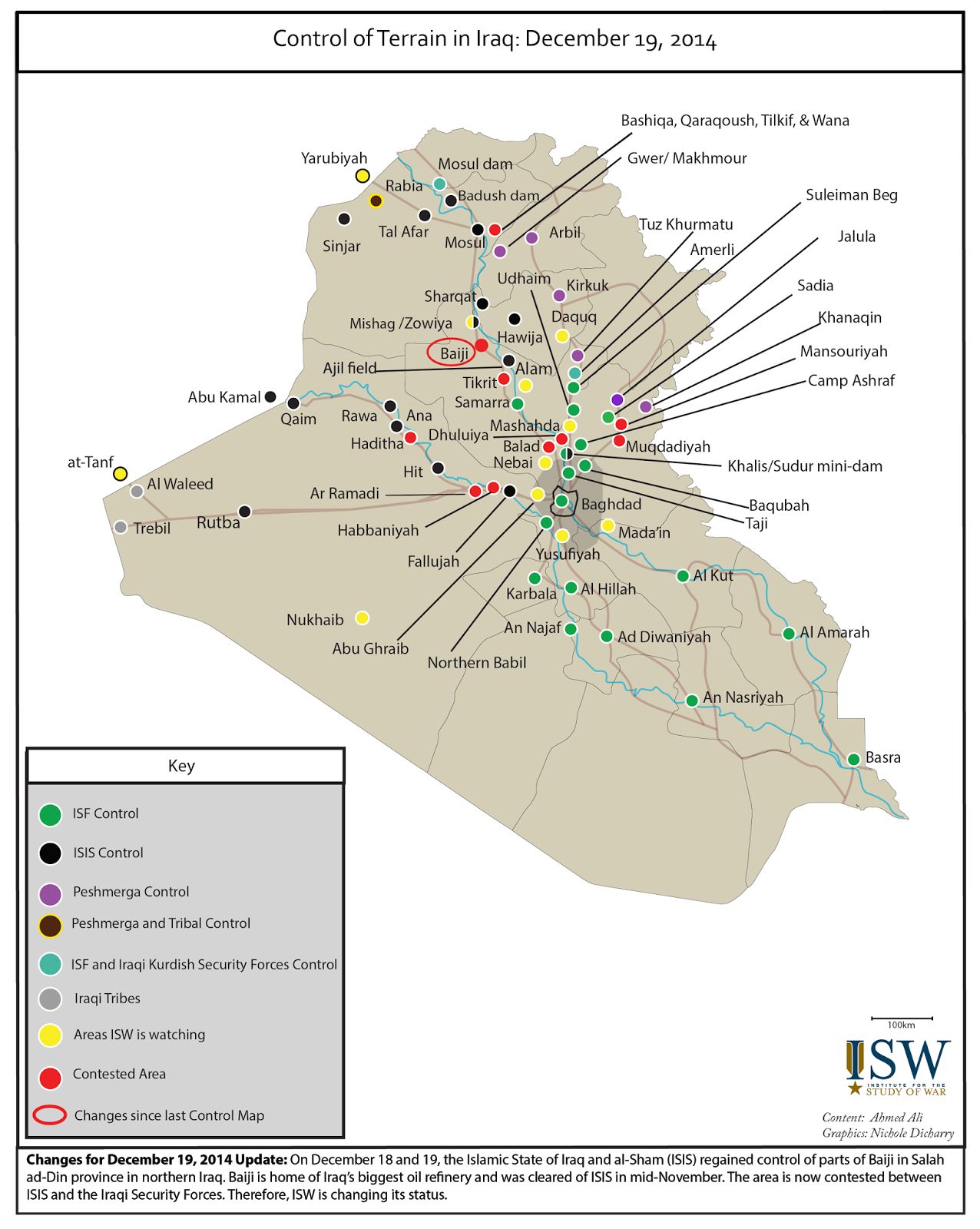 ISW Blog: Control of Terrain in Iraq: December 19, 2014
