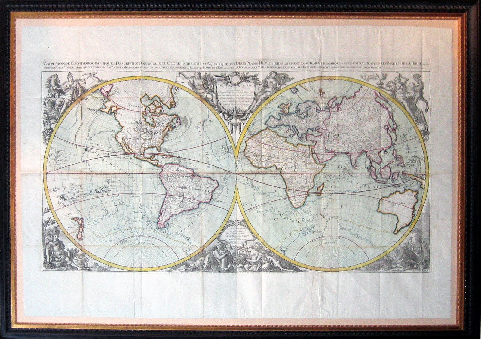 Rare Map of the Day: "Mappe-monde Geo-Hydrographique ou Description ...