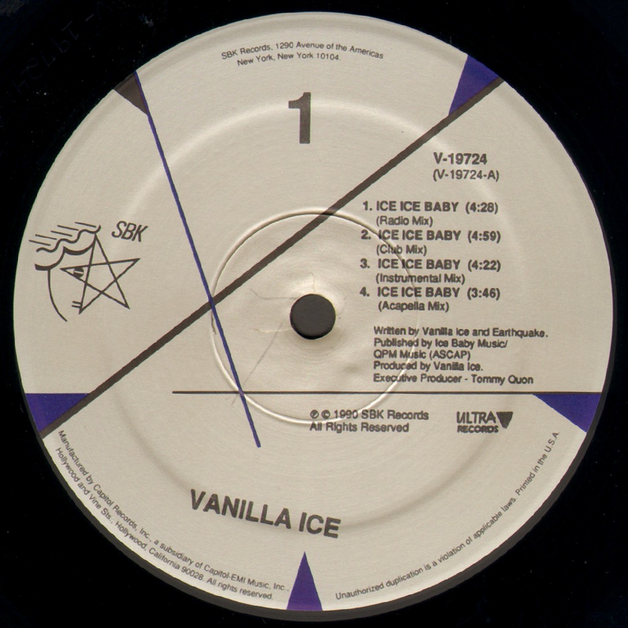 Olas un Bekons Hip-hop & Funk Blog: Vanilla Ice - Ice Ice Baby (1990 ...