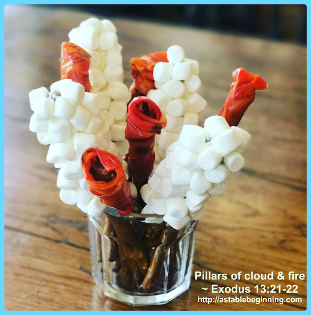 A Stable Beginning: Edible pillars of clouds and pillars of fire