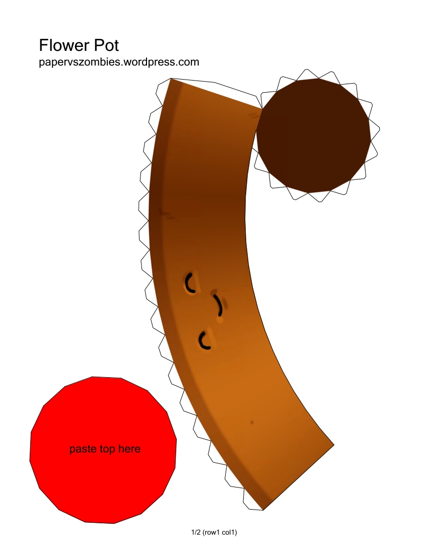 Papercraft Plants VS Zombies