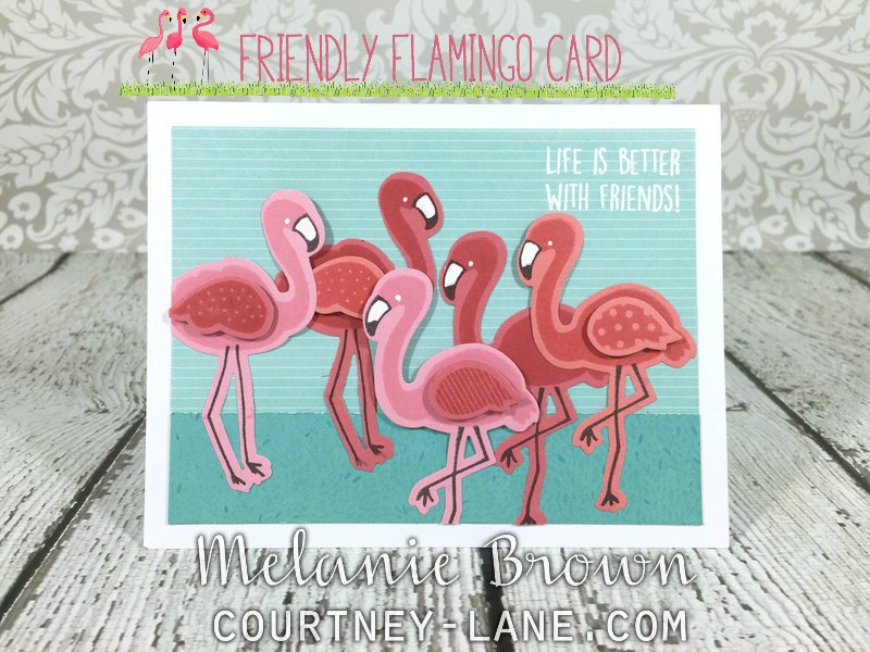 Courtney Lane Designs: Friendly Flamingo card