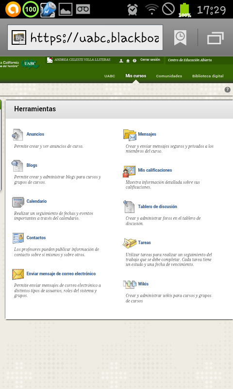 INFORMATICA 1: PLATAFORMA BLACKBOARD UABC