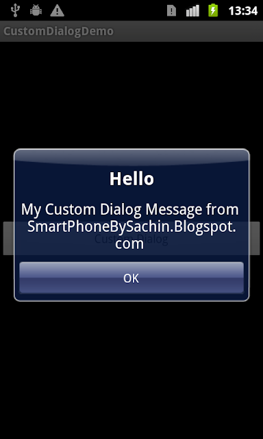 Android Tutorial Custom Dialog