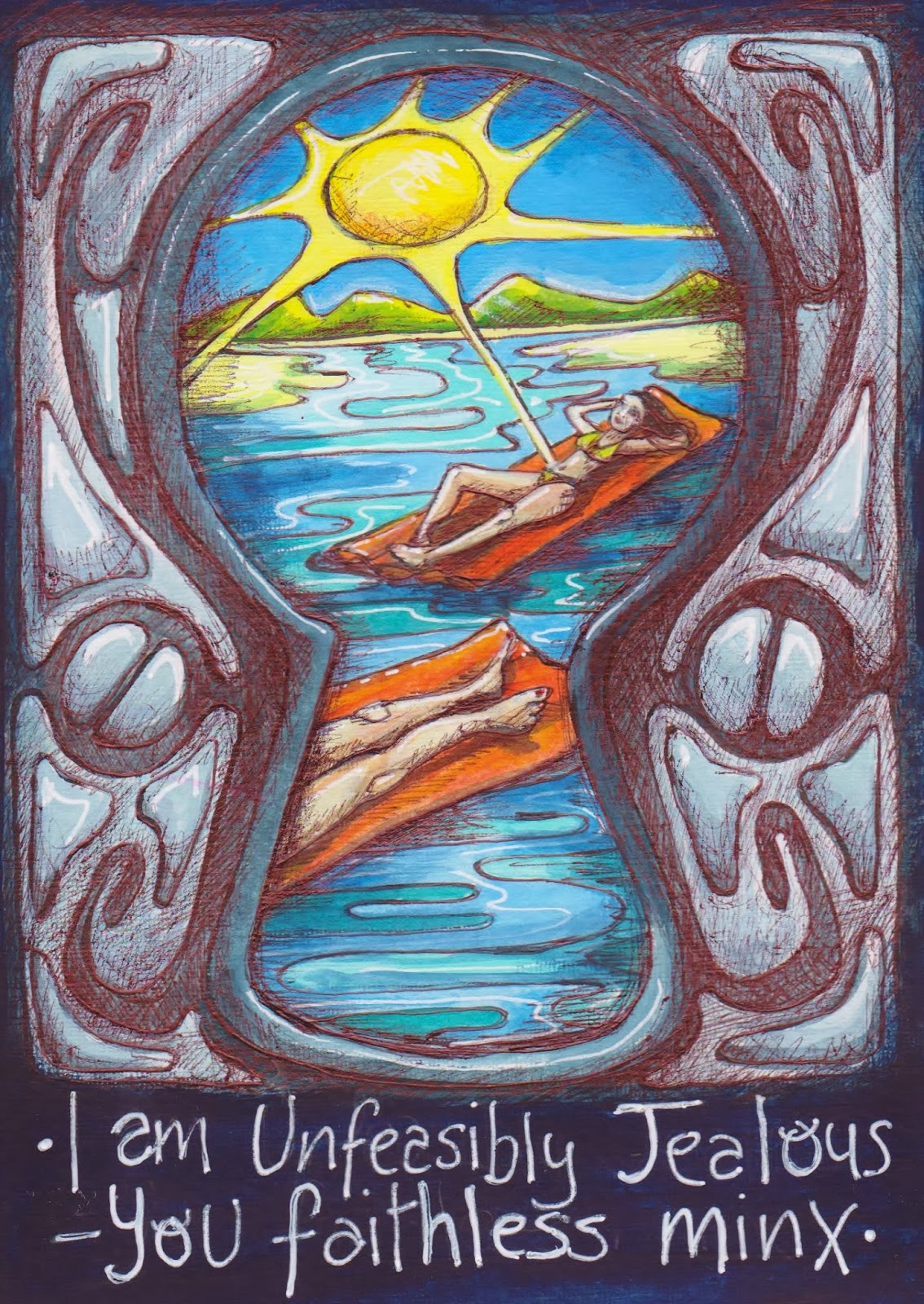 Gabi Angus-West. Art and Tarot and Bonefire