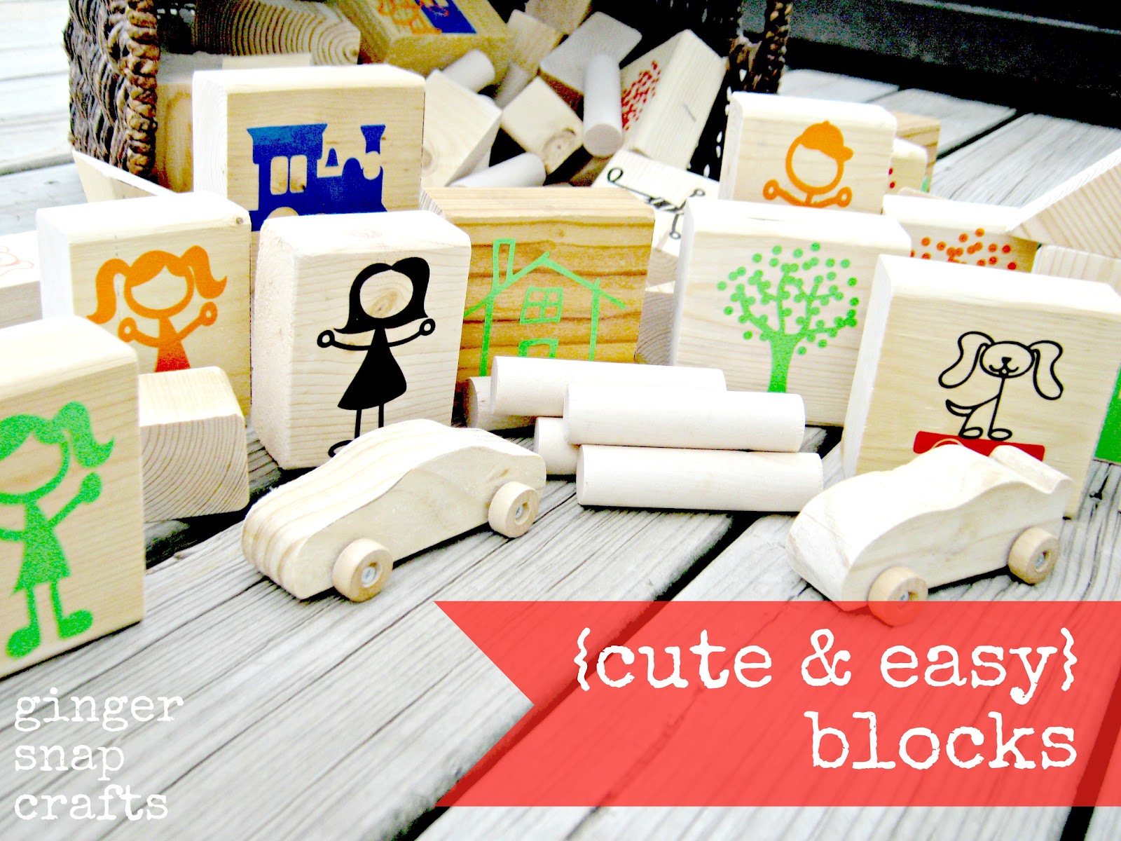 DIY {cute & easy} blocks {tutorial}