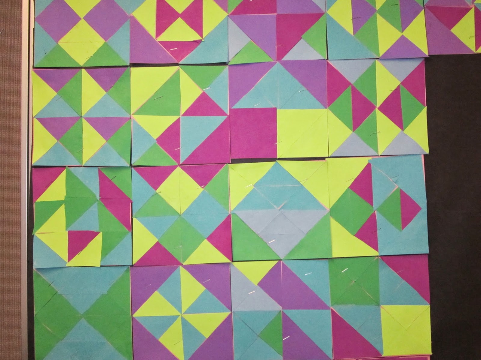 Quilt Squares with Right Triangles Part 2 - Classroom Freebies