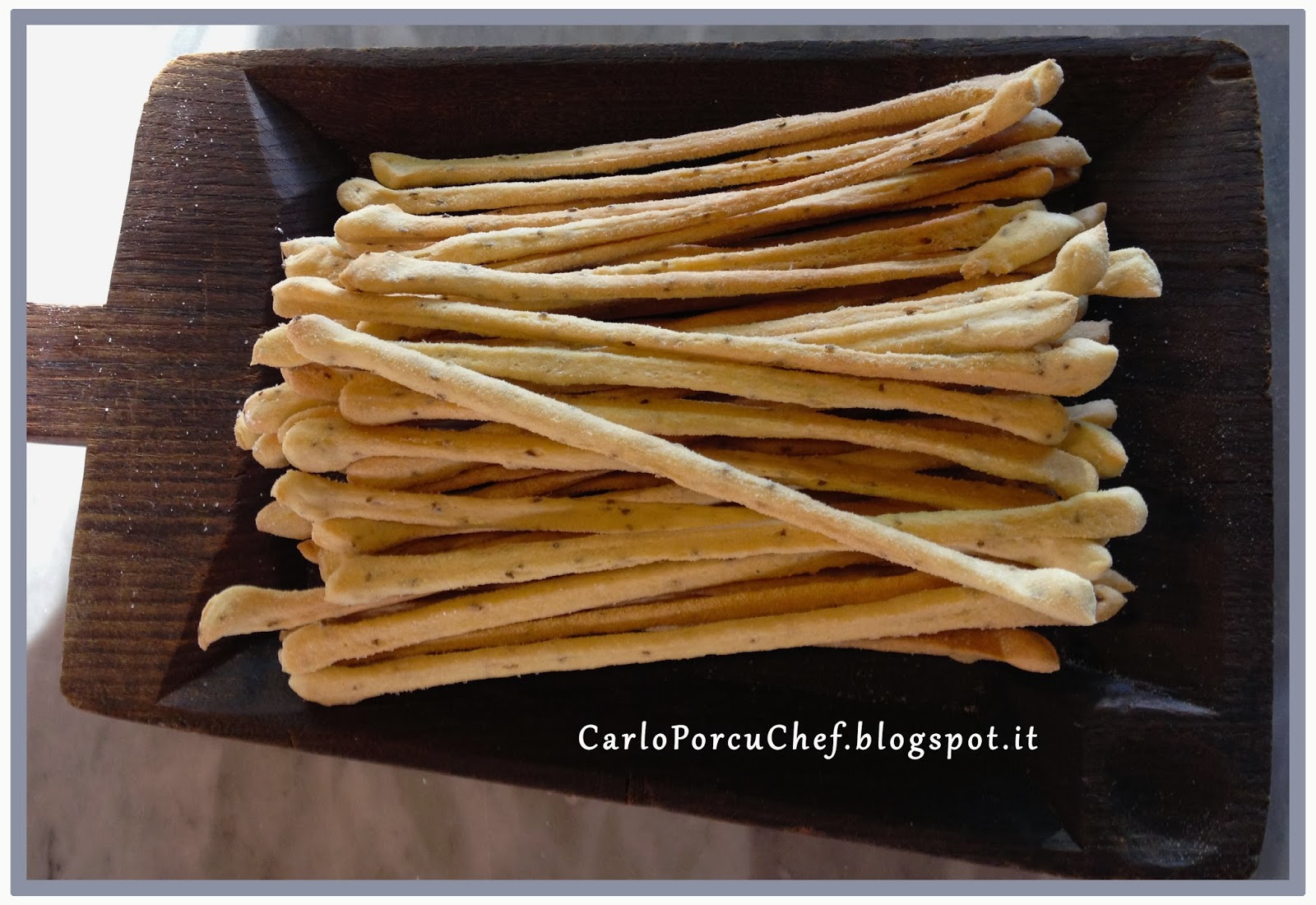 Carlo Porcu Chef: Ricetta: GRISSINI