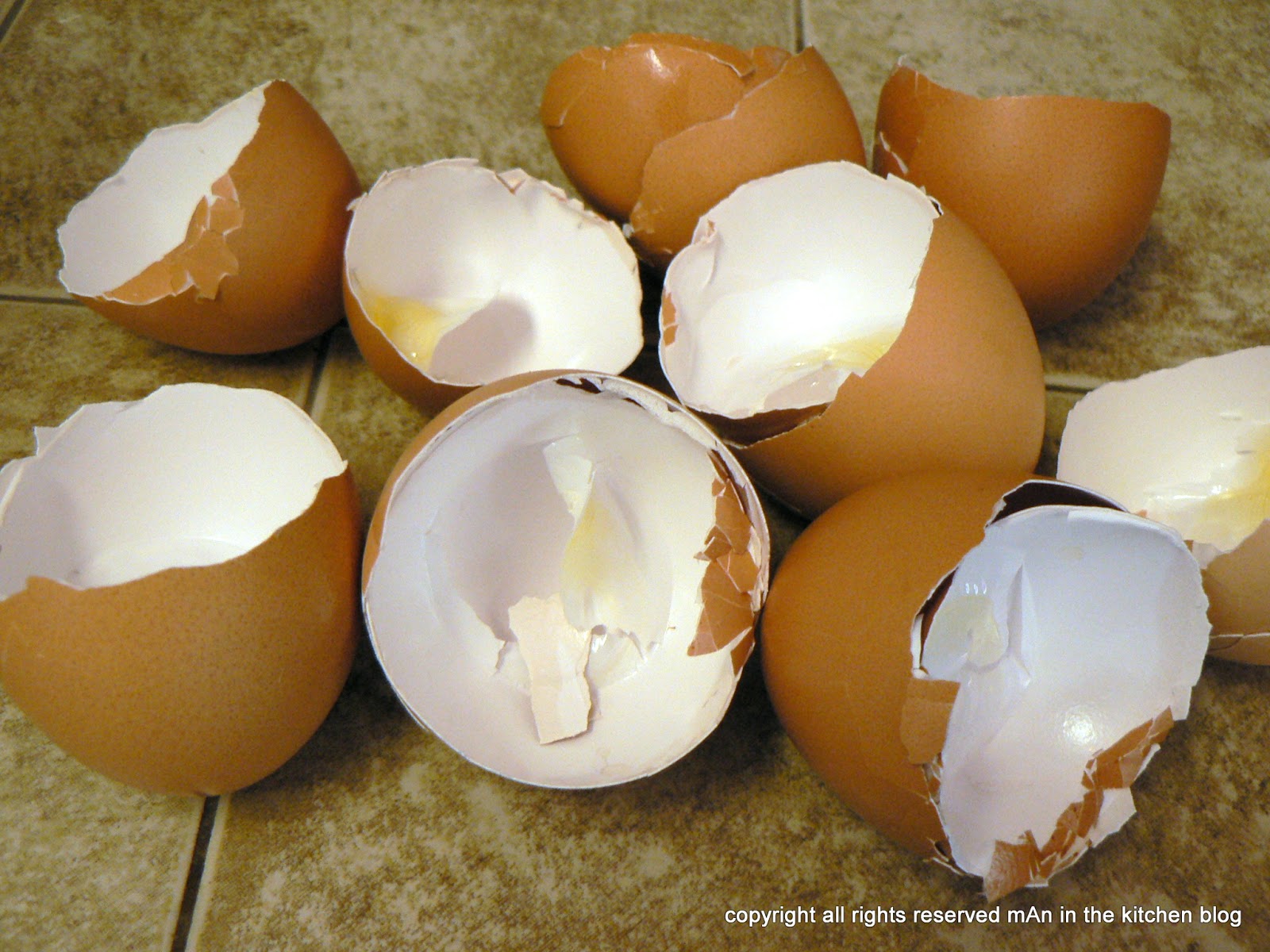 mAn (eric) in the kitchen: Recycling in the Kitchen -- Egg shells