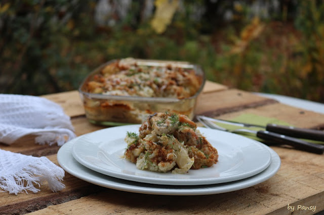 Pansy 's recipes - Retetele Panselutei: Piept de pui cu conopida la cuptor