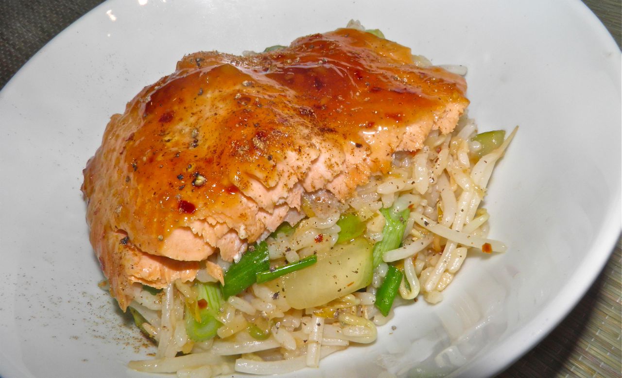 Docaitta Lifestyle: Recipes: Salmon with Pineapple Glaze, and an Opo Squash