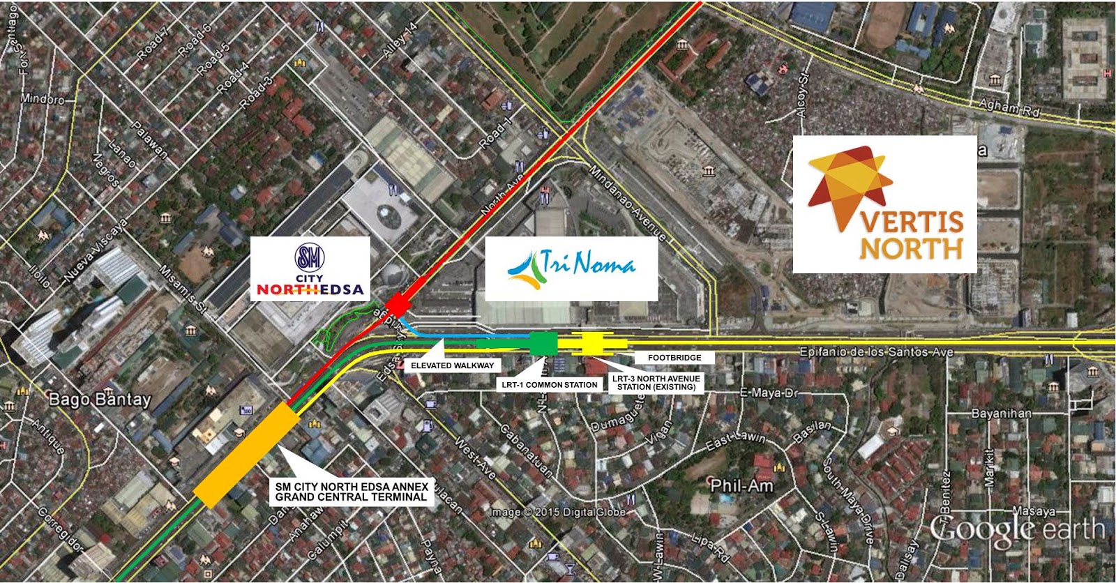 Metro Manila Roadway Tablet: LRT Line 1 North Extension Project ...