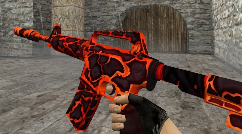 Skin M4A1- Magma Strike (CS:GO) HD para CS 1.6 - CS Revo!