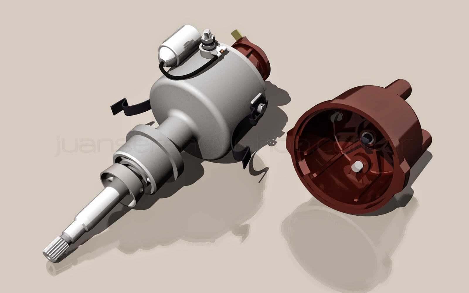 MODELADO 3D: Distribuidor de encendido