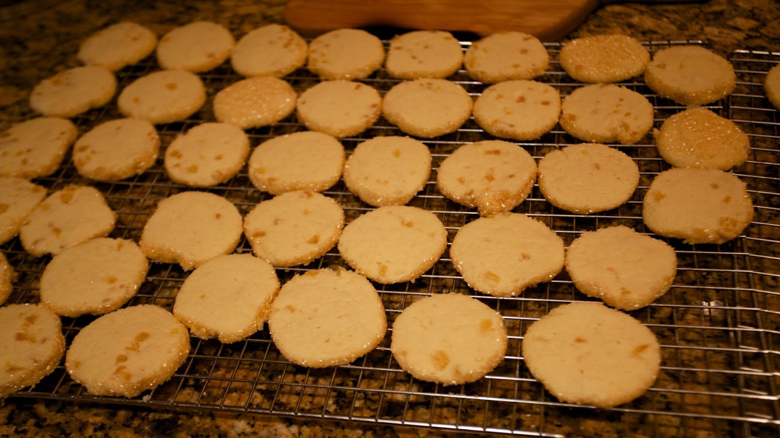 Candied Ginger Shortbread Cookies