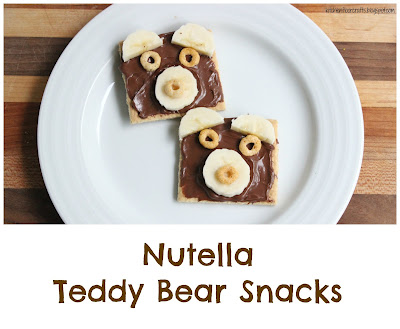 Kitchen Floor Crafts: Nutella Teddy Bear Snacks