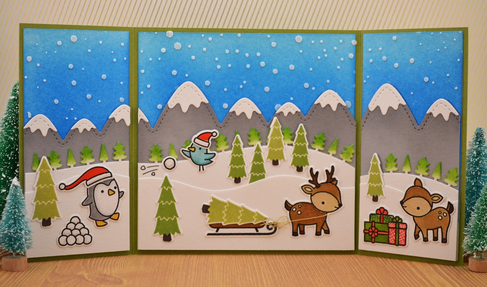 Blue Marine Craft: Holiday Card Series 2016 - Winter Scene