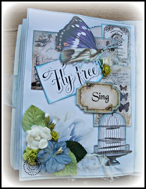Megspapercraft: BLUE BUTTERFLY BOOK