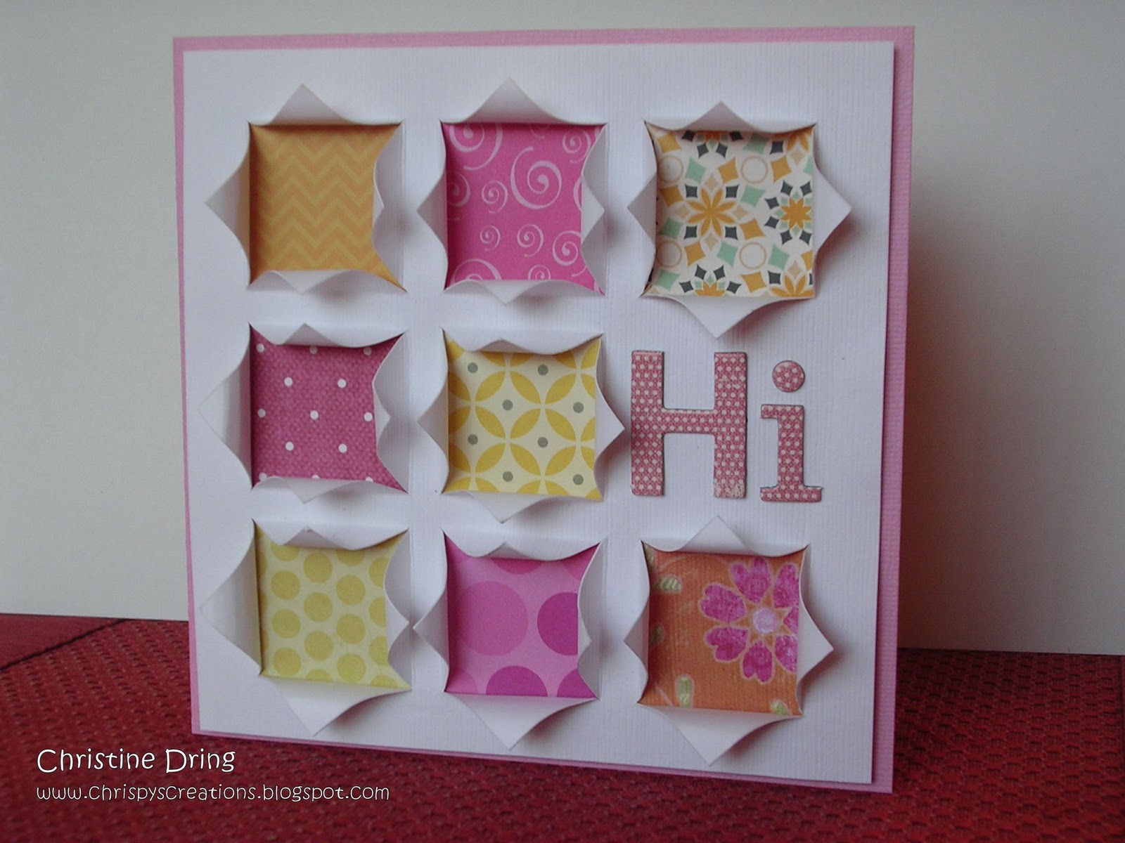Chrispy's Creations: Create Blog Card Challenge: cards with rolled paper
