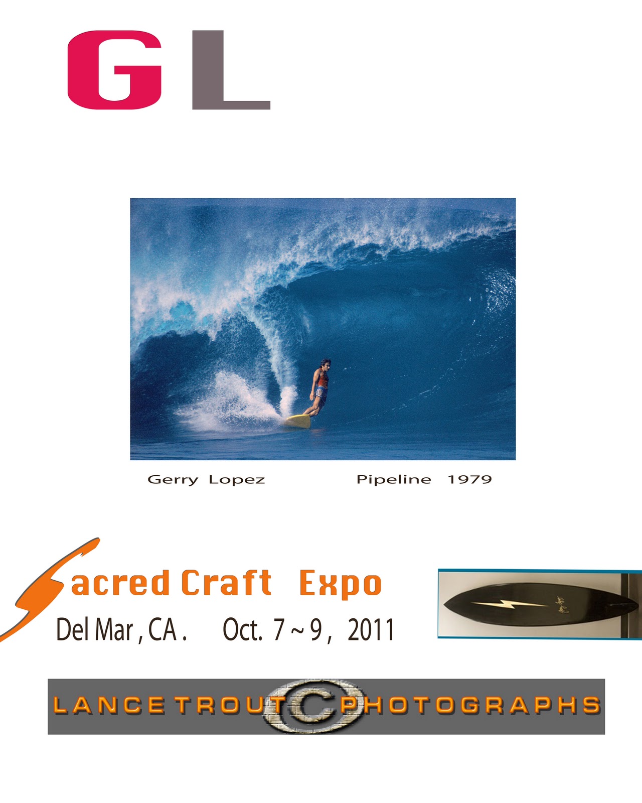 LANCE TROUT PHOTOGRAPHS: Gerry Lopez . Pipeline , 1979