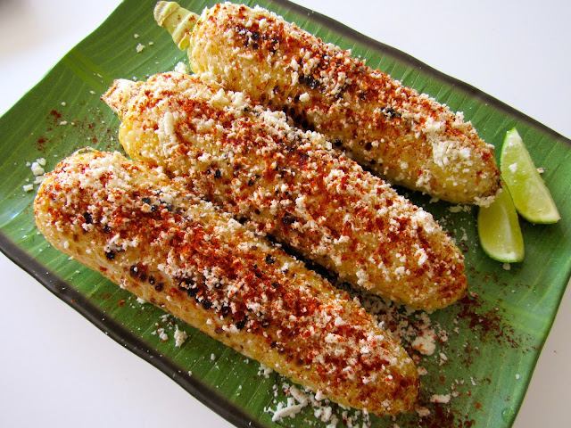 Sam Tan's Kitchen: Grilled Mexican Street Corn (Elotes Callejeros)