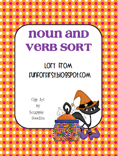 Classroom Freebies Too: Halloween Noun and Verb Sort