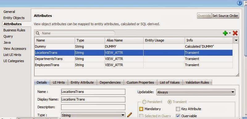 Oracle Application Development Framework: Making three level dependent ...