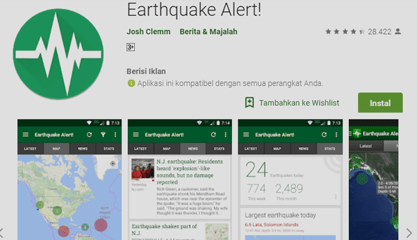3 Aplikasi Info Deteksi Gempa dan Tsunami Hari Ini - MeAplikasi