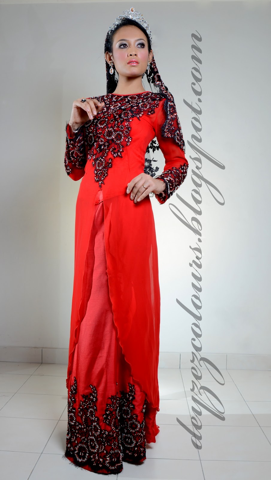 DEYZEZCOLOURS: Koleksi 17 - Dress Merah Hitam