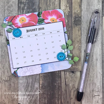 Crafted Charm Designs: August Calendar + Free Printable
