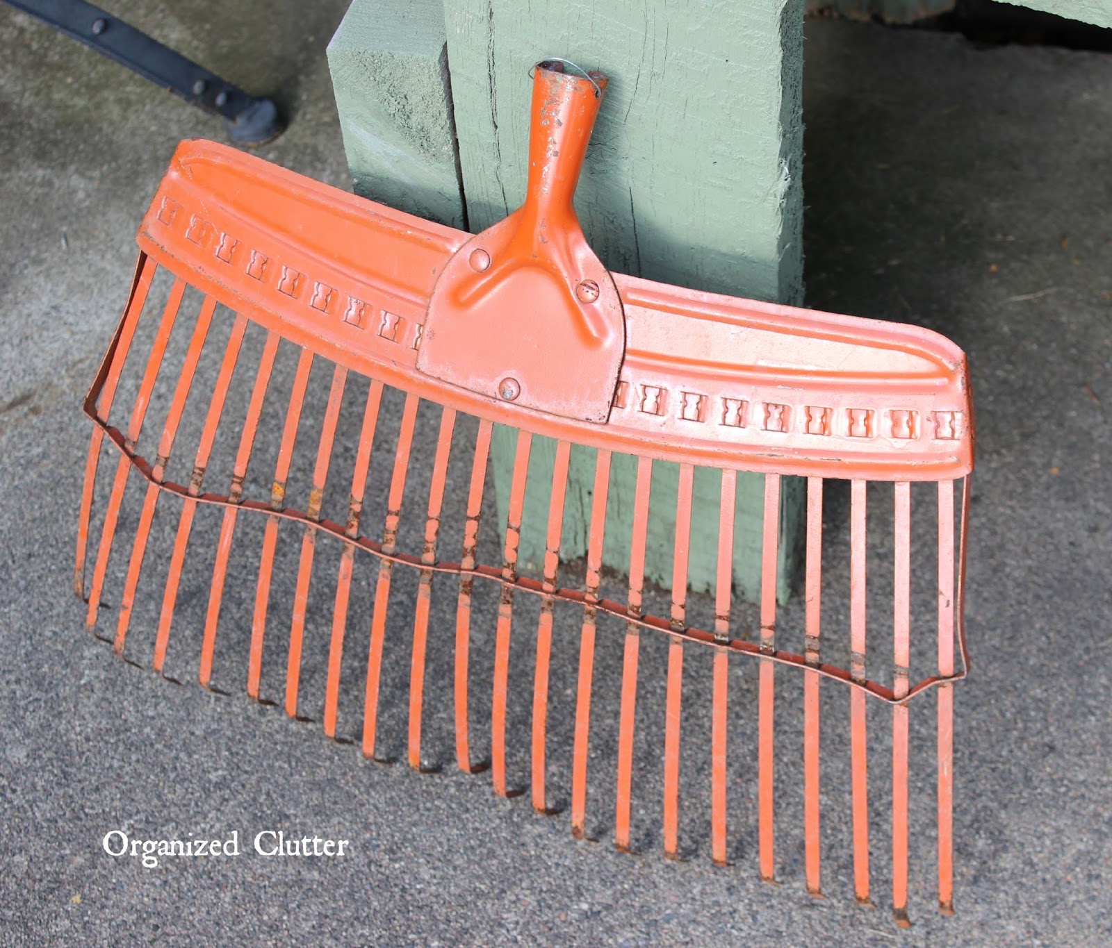 Easy Fall Decorating with Orange Junk - Organized Clutter