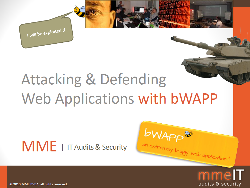 bWAPP: bee-box an extremely Buggy web app ! | Security is just an Illusion
