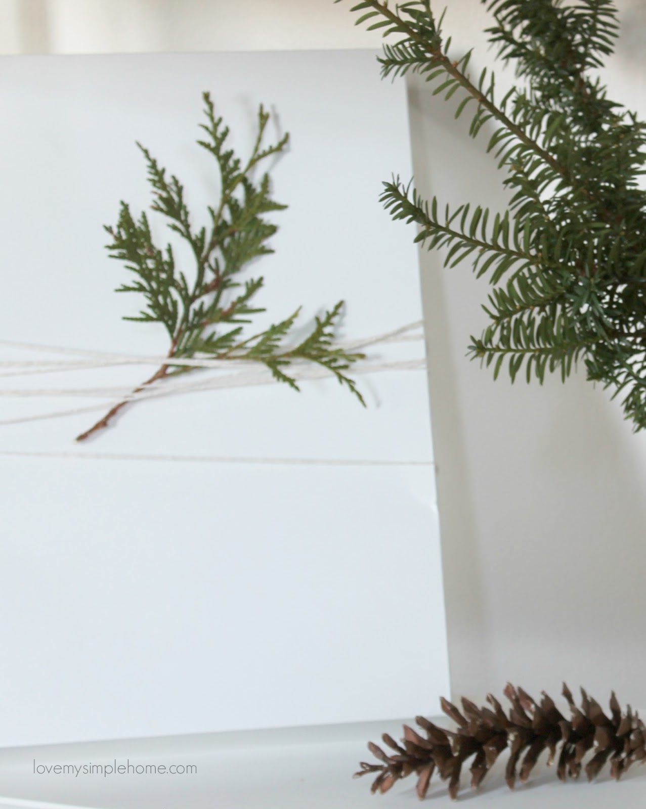 Minimal Christmas and Winter decorating Ideas | love my simple home