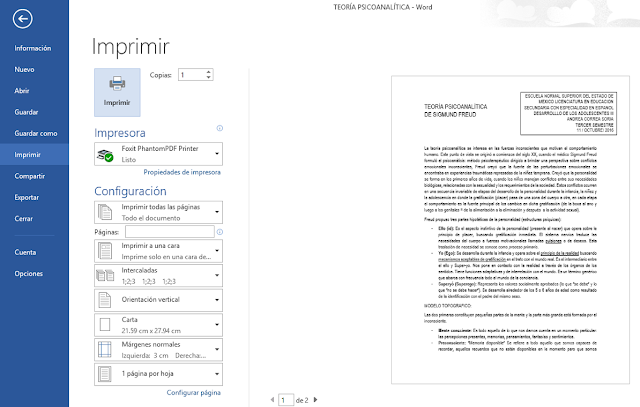 Manejo de Microsoft Office Word