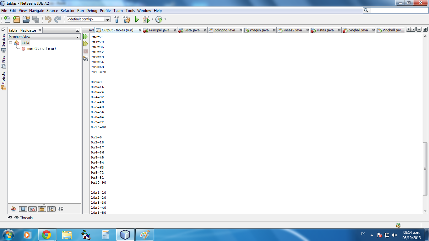 java: CICLO FOR EN JAVA