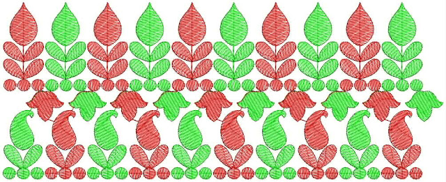 EmbDesignTube: Heavy Fashionable Embroidery Lace Border Designs