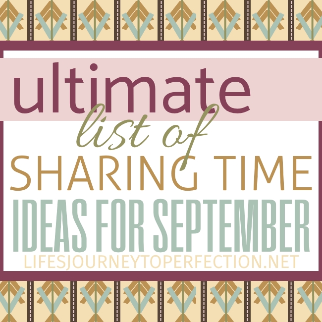 Life's Journey To Perfection: Sharing Time Ideas for 2017