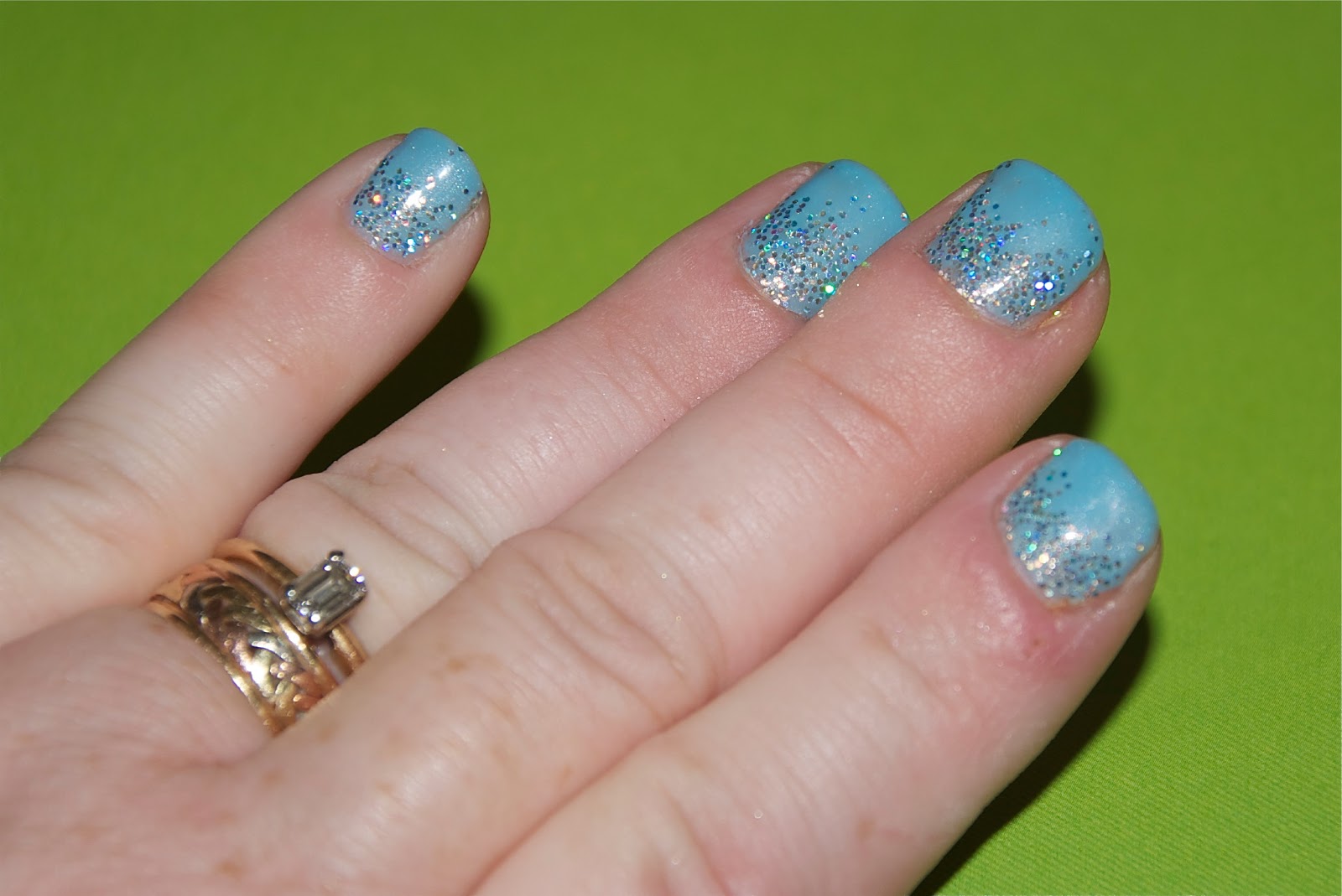 CND Shellac Azure Wish with CND Additives