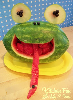 Mr. Watermelon Head - Kitchen Fun With My 3 Sons