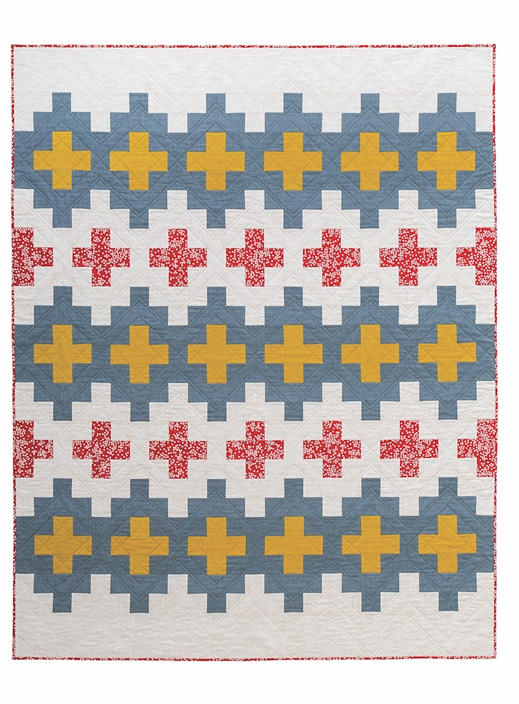 Quilted Blooms: Modern Plus Sign Quilts Blog Hop + Day 2