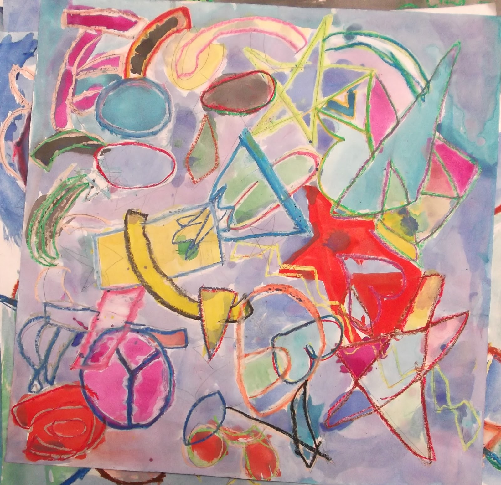 Artists For Kids: Overlapping Shapes - First Grade