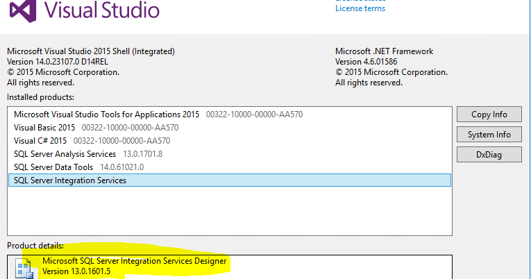 How To Find Ssis Installed Version 