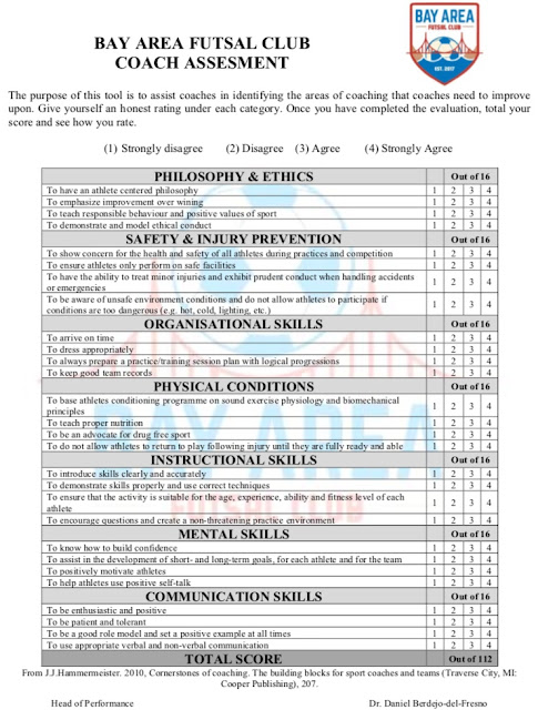 Simply Sport: COACHES' ASSESSMENT & FEEDBACK TOOL