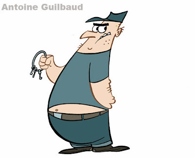 Antoine Guilbaud: "Get Blake" Character Designs