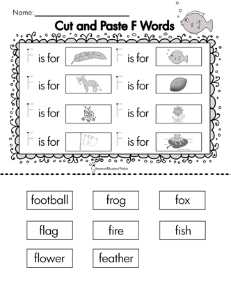 Glimmercat Education: Introducing Letter F